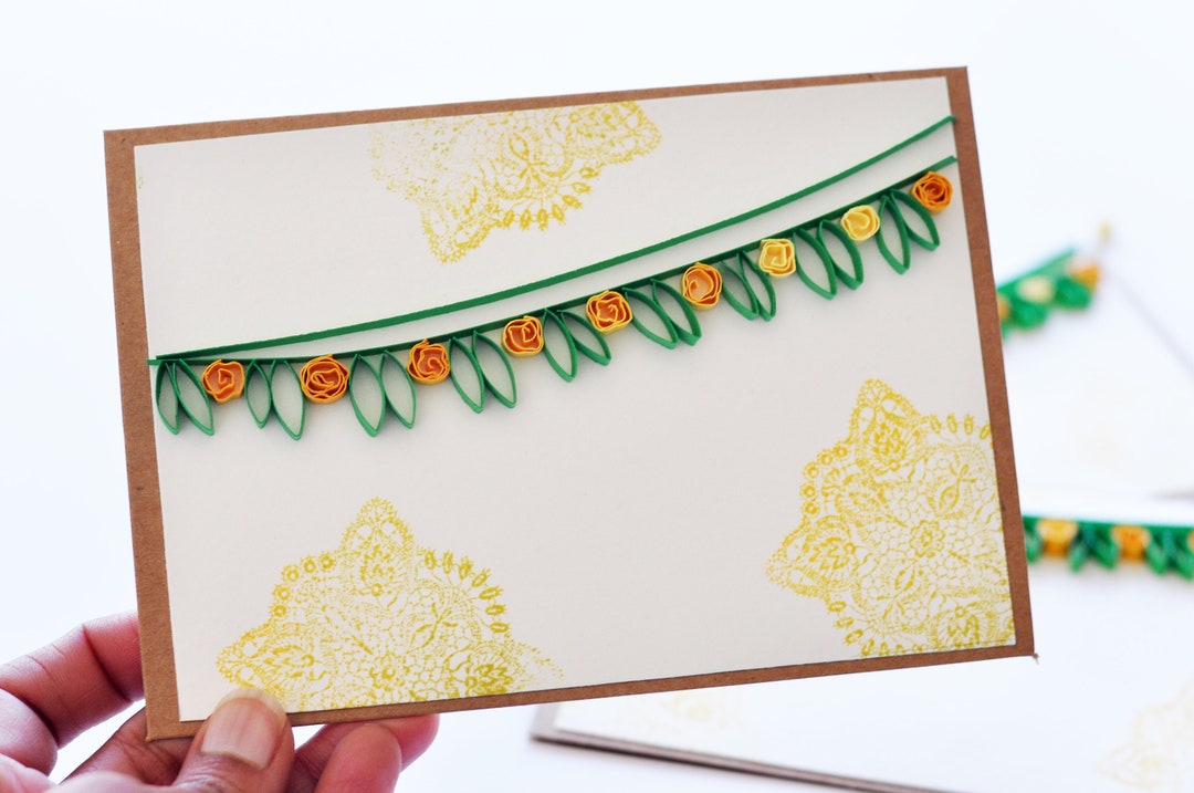 Quilling Diwali Greeting Cards | Hindu Festival of Lights | Merigold ...