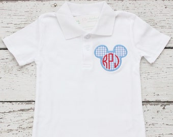 Mickey Polo Monogrammed Disney Polo Classic Disney Polo Red - Etsy