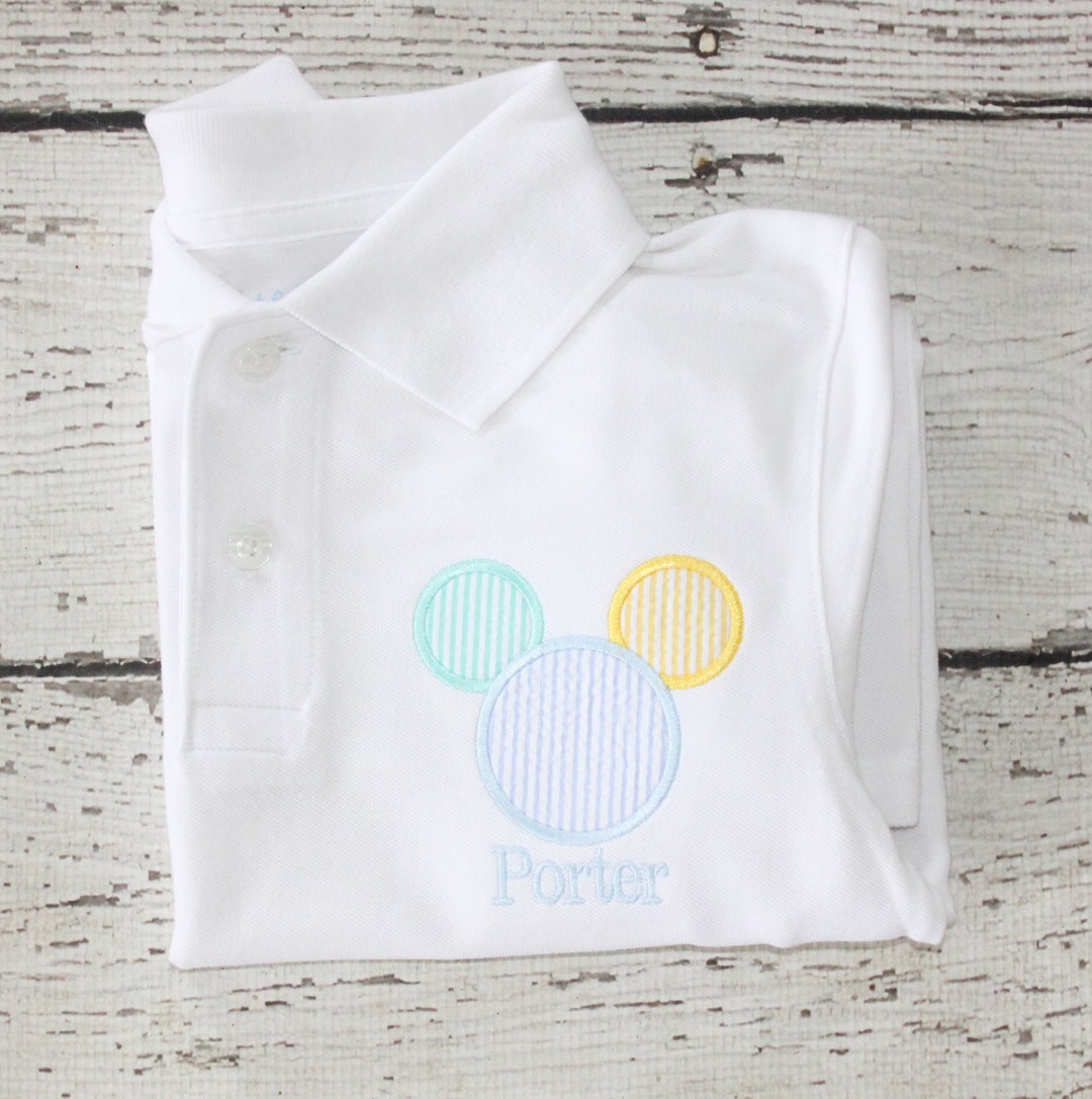 Mickey Polo, Monogrammed Disney Polo, Classic Disney Polo, Color Block ...