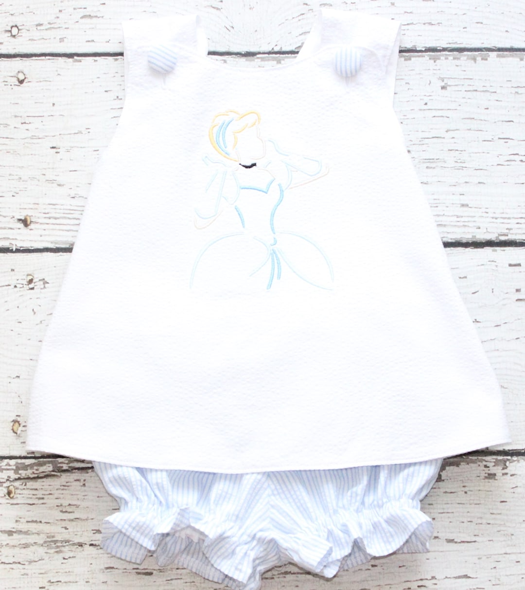 Monogrammed Cinderella Outfit, Monogrammed Disney Bloomer Set ...