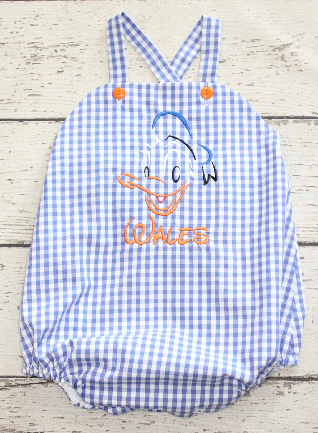 Monogrammed Donald Bubble, Duck Baby Bubble, Monogrammed Boy Bubble ...
