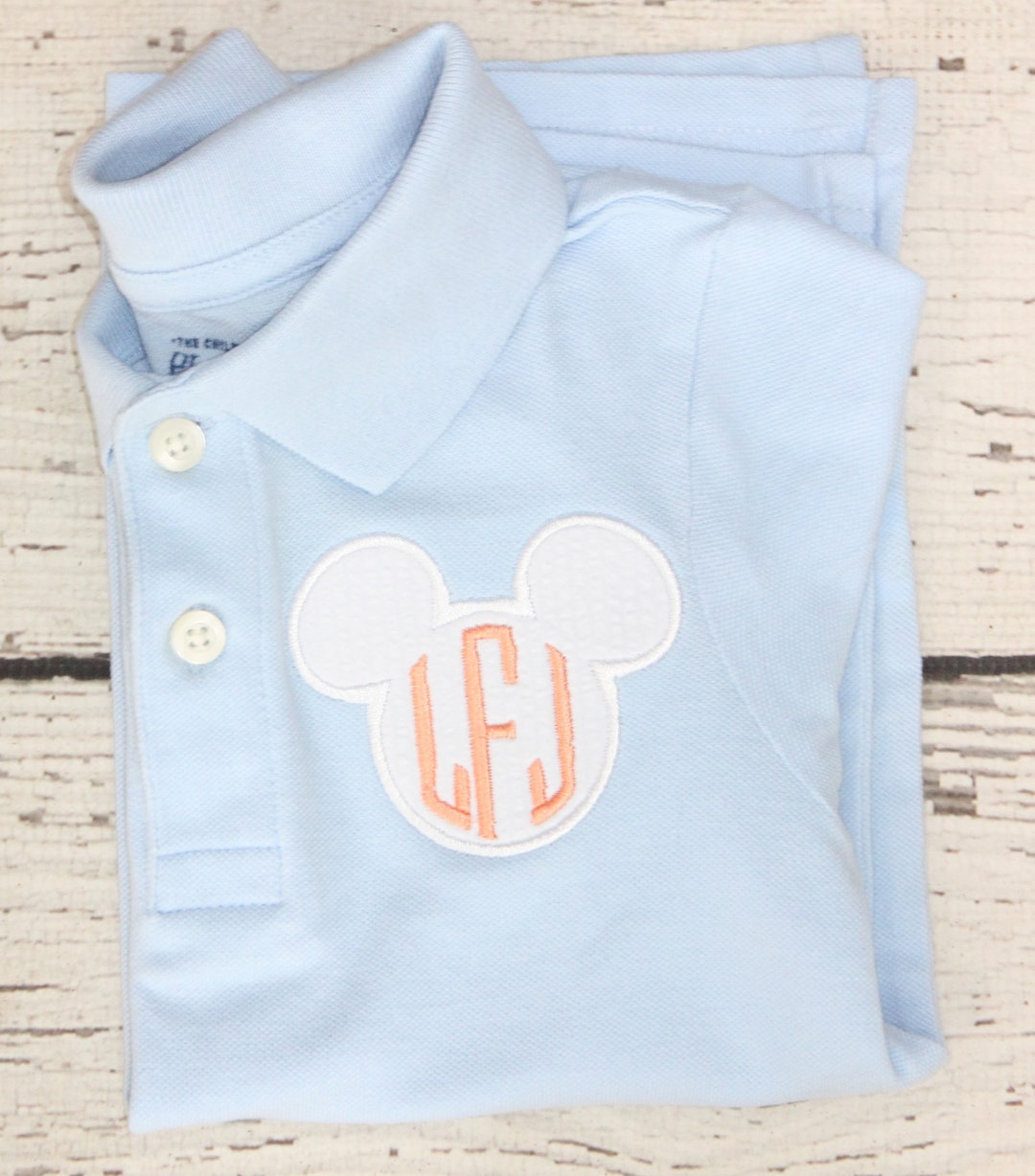 Mickey Polo, Monogrammed Disney Polo, Classic Disney Polo, Blue Mickey ...
