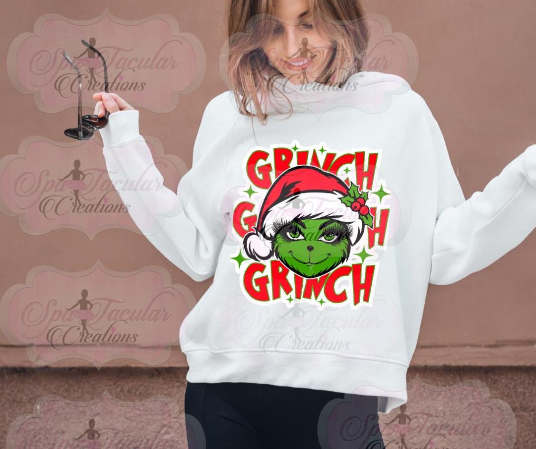 Pretty Face Grinch, Miss Grinch, Girl Grinch, Pretty Grinch Digital ...