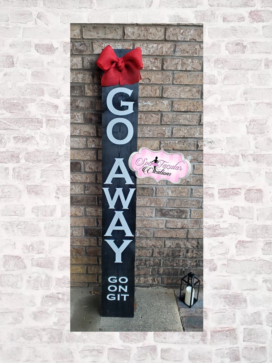 Go Away (go on GIT) Door Sign - Etsy