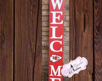 Kansas City Chiefs Welcome Sign - Etsy