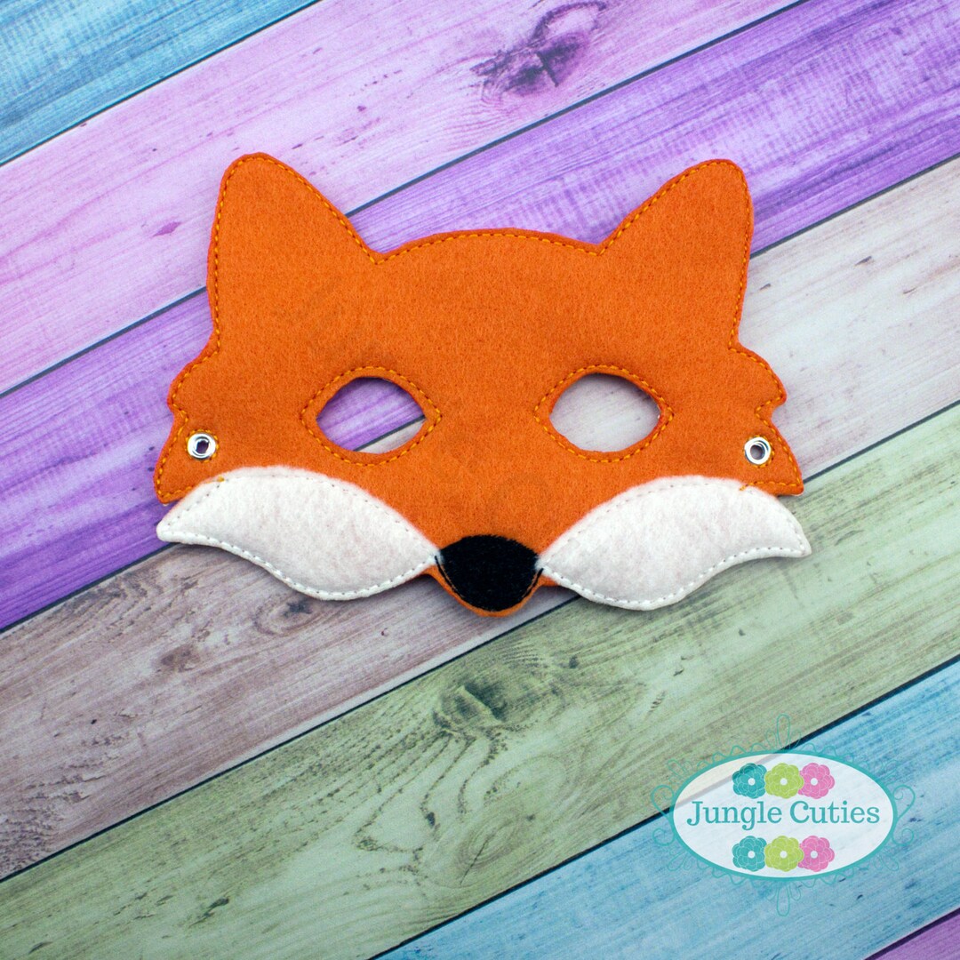 Fox Mask (M071) I Kid's Mask, Dress-up, Party Favors, Birthday Party ...