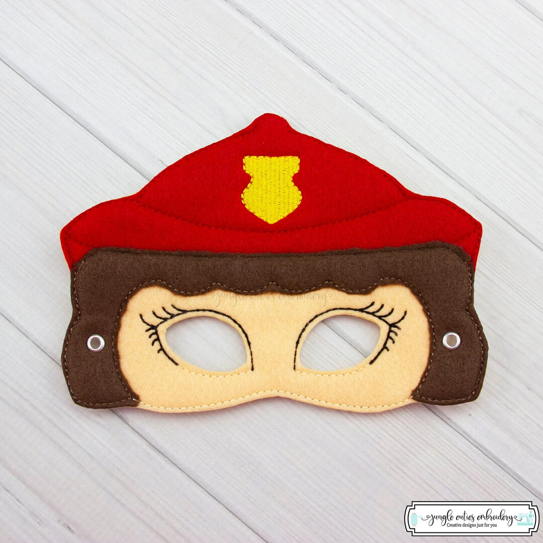 Female Firefighter Mask (M255) I Kid's Mask, Dress-up, Party Favors ...