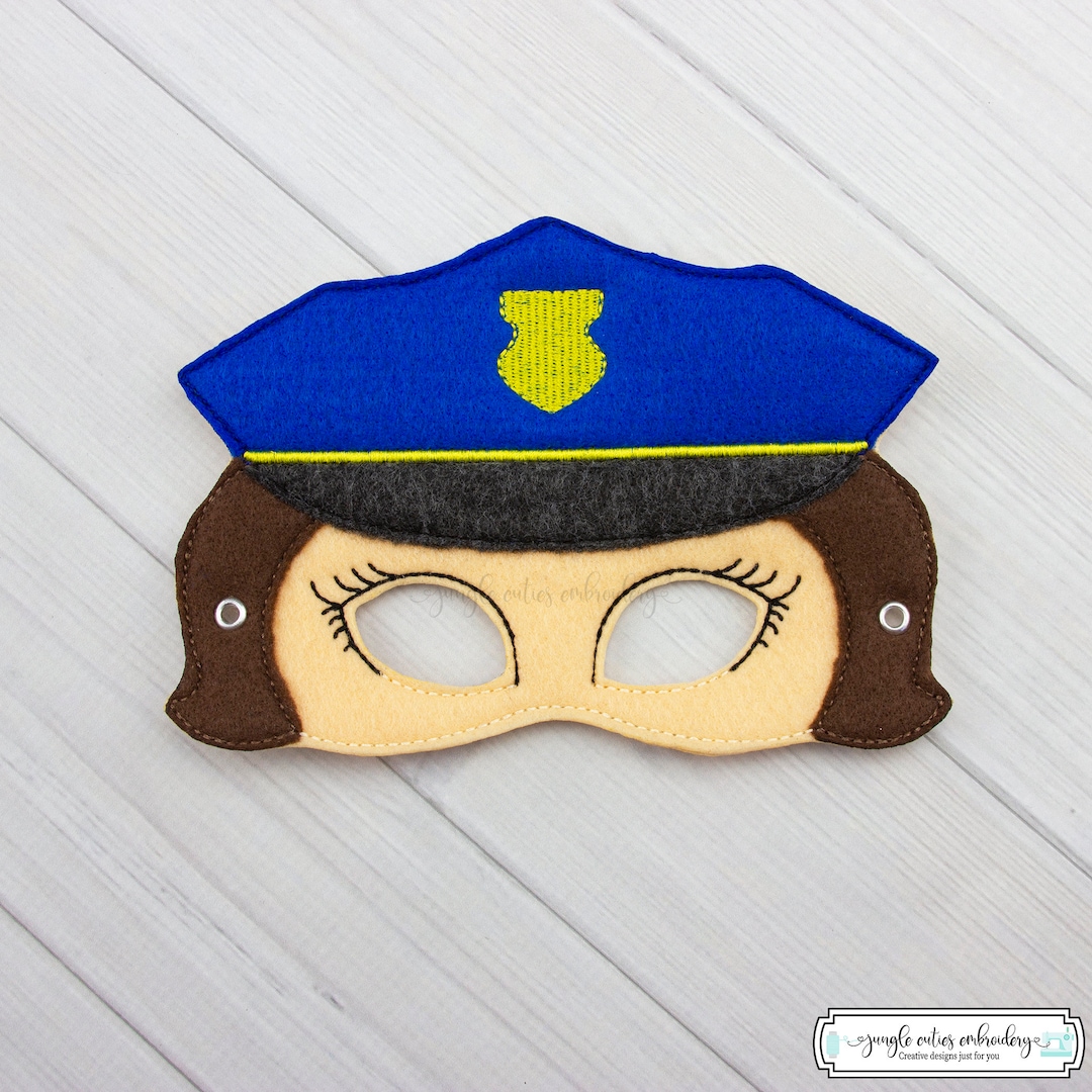 Female Police Mask (M248) I Kid's Mask, Dress-up, Party Favors ...