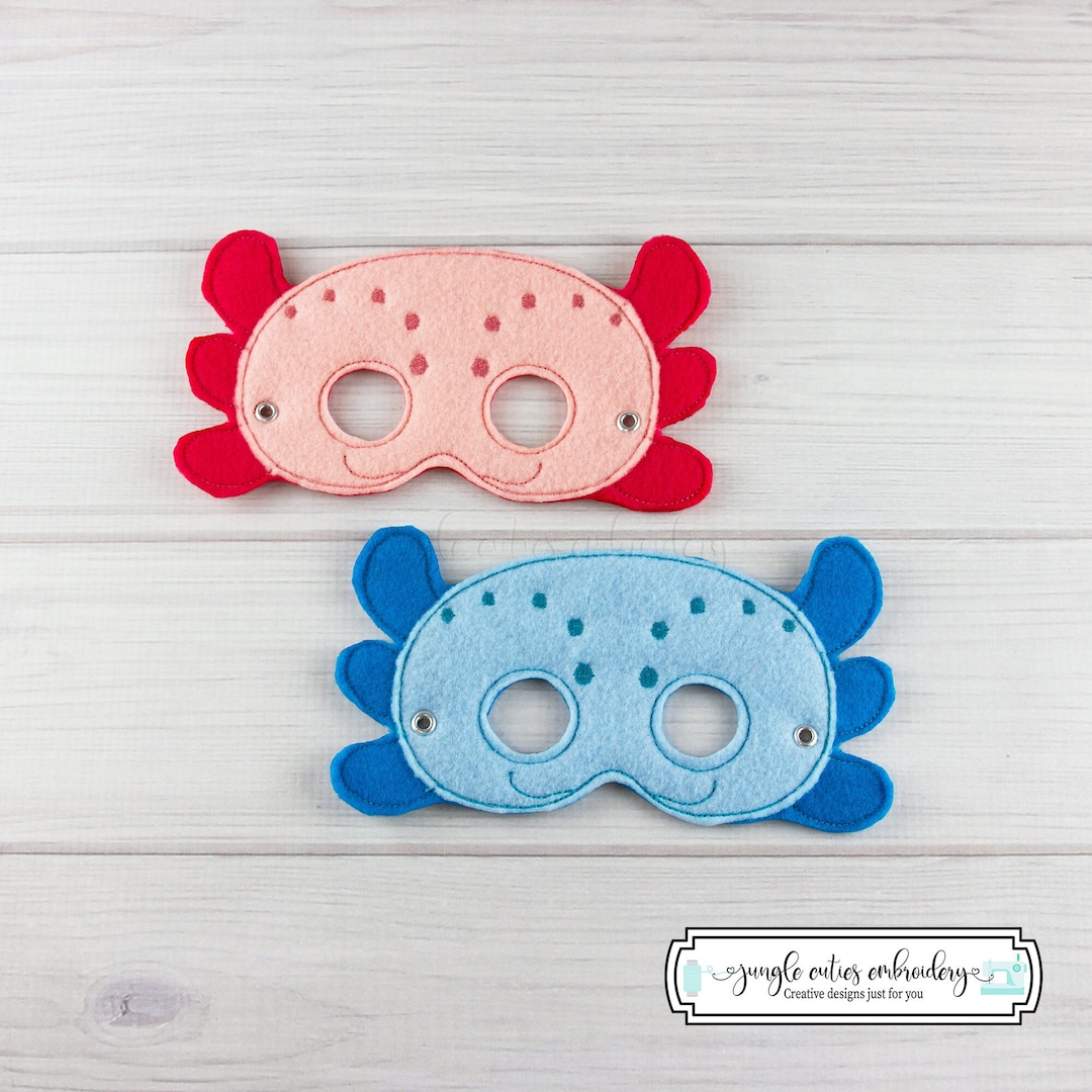 Axolotl Mask (MA010) I Toddler Mask, Adult, Dress-up, Party Favors ...