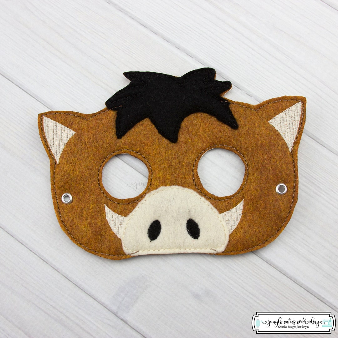 Warthog Mask (M236) I Kid's Mask, Dress-up, Party Favors, Birthday ...