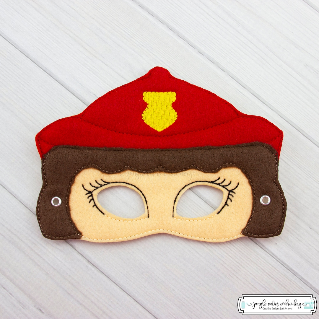 Female Firefighter Mask (M255) I Kid's Mask, Dress-up, Party Favors ...