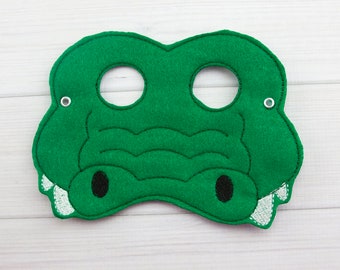 Alligator Crocodile Dress Up/pretend Play Mask Costume Halloween ...