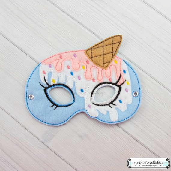 Ice Cream Cone Mask M228 I Kid's Mask Dress-up Party | Etsy