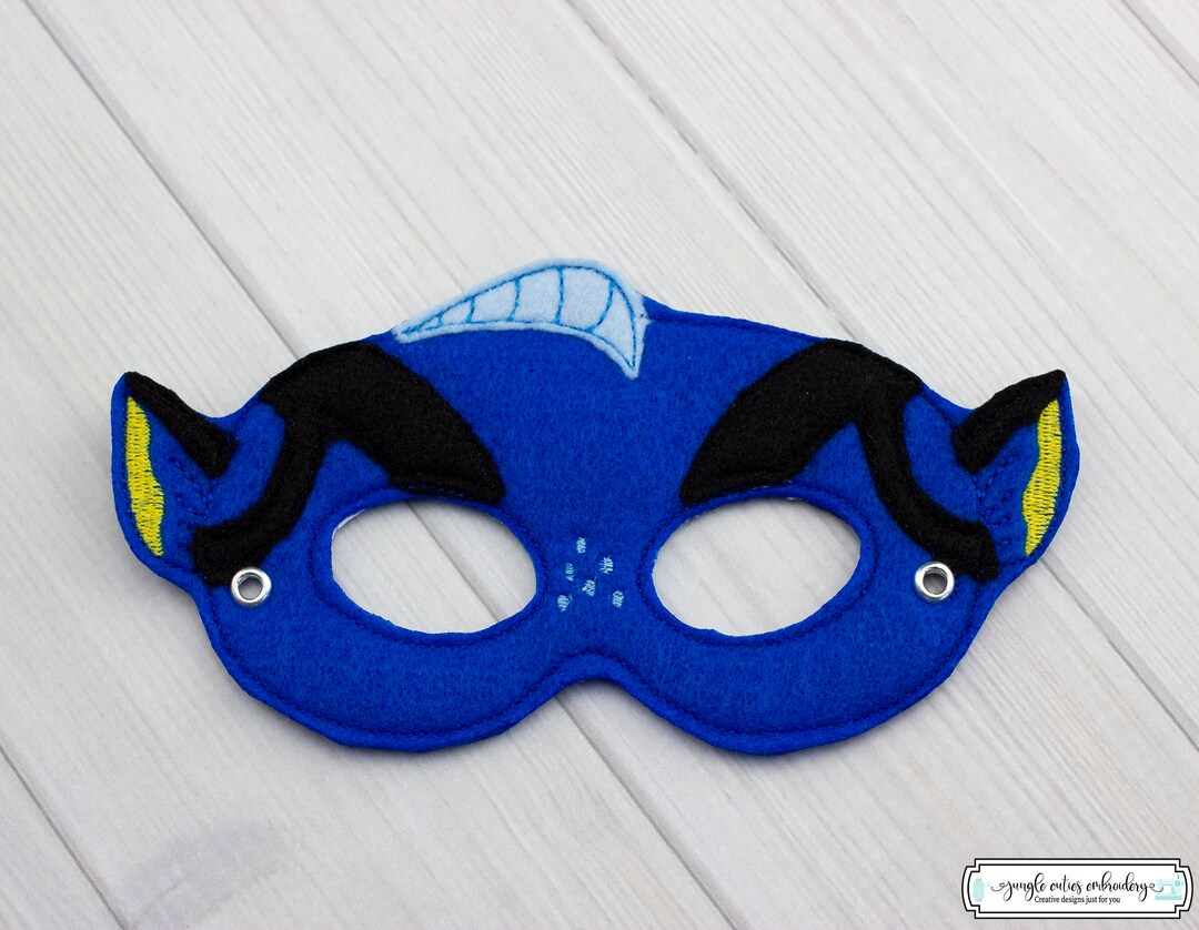 Blue Tang Fish Mask (M263) I Kid's Mask, Dress-up, Party Favors ...