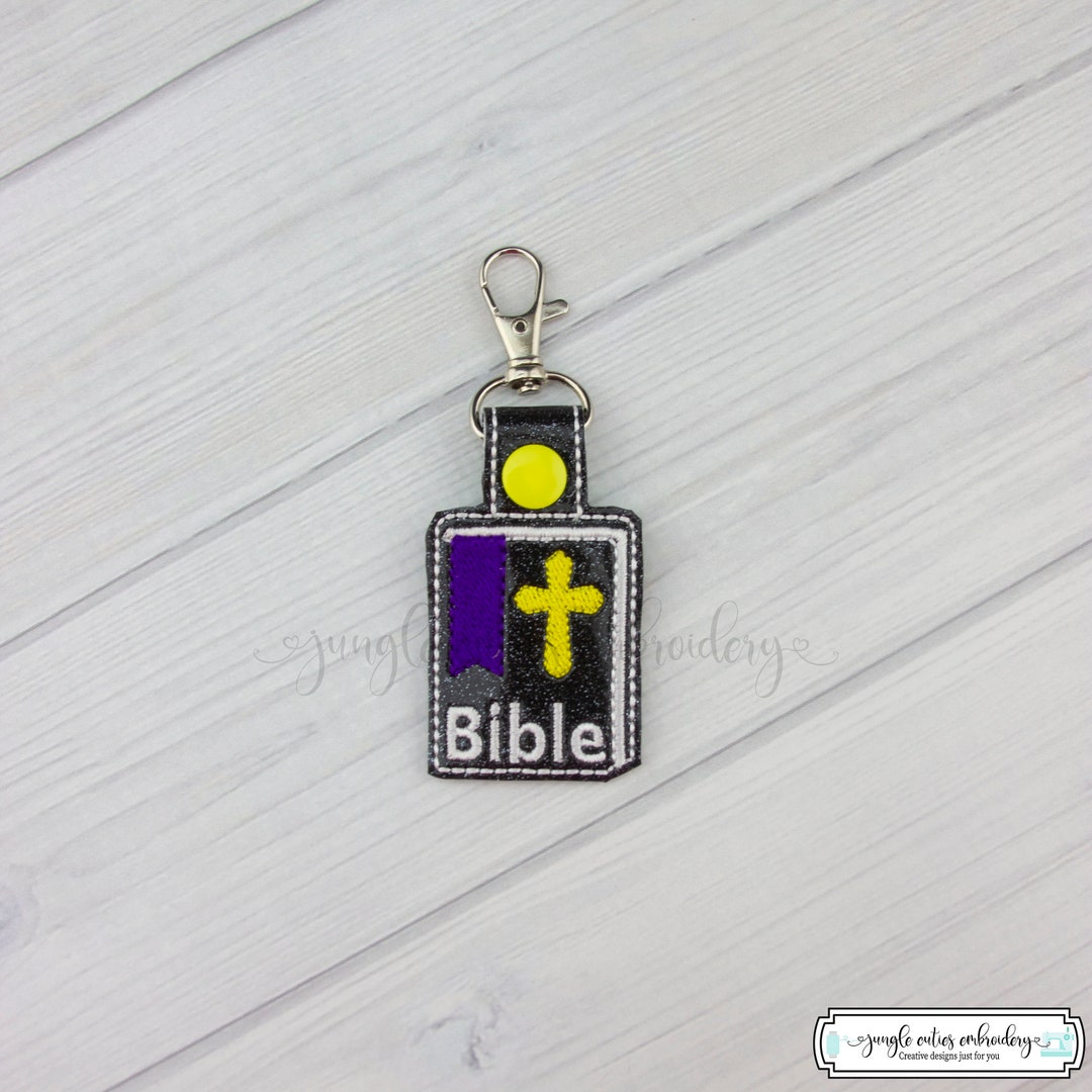 Bible Key FOB (K003) I Key FOB, Snap Tab, Key Holder, Zipper Pull ...