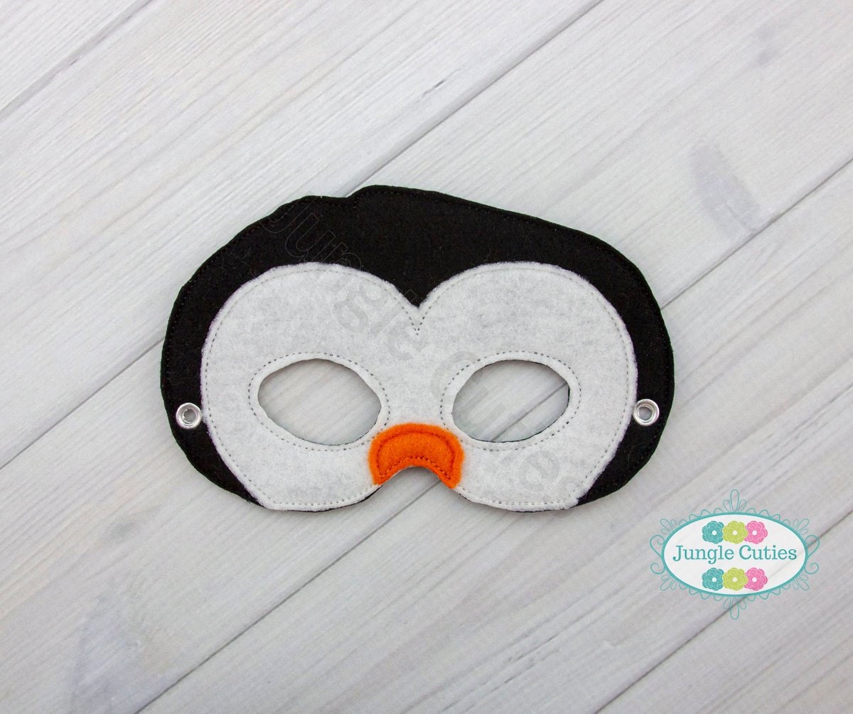 Penguin Mask (M127) I Kid's Mask, Dress-up, Party Favors, Birthday ...