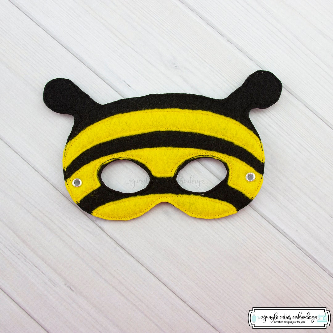 Bee Mask (M250) I Kid's Mask, Dress-up, Party Favors, Birthday Party ...