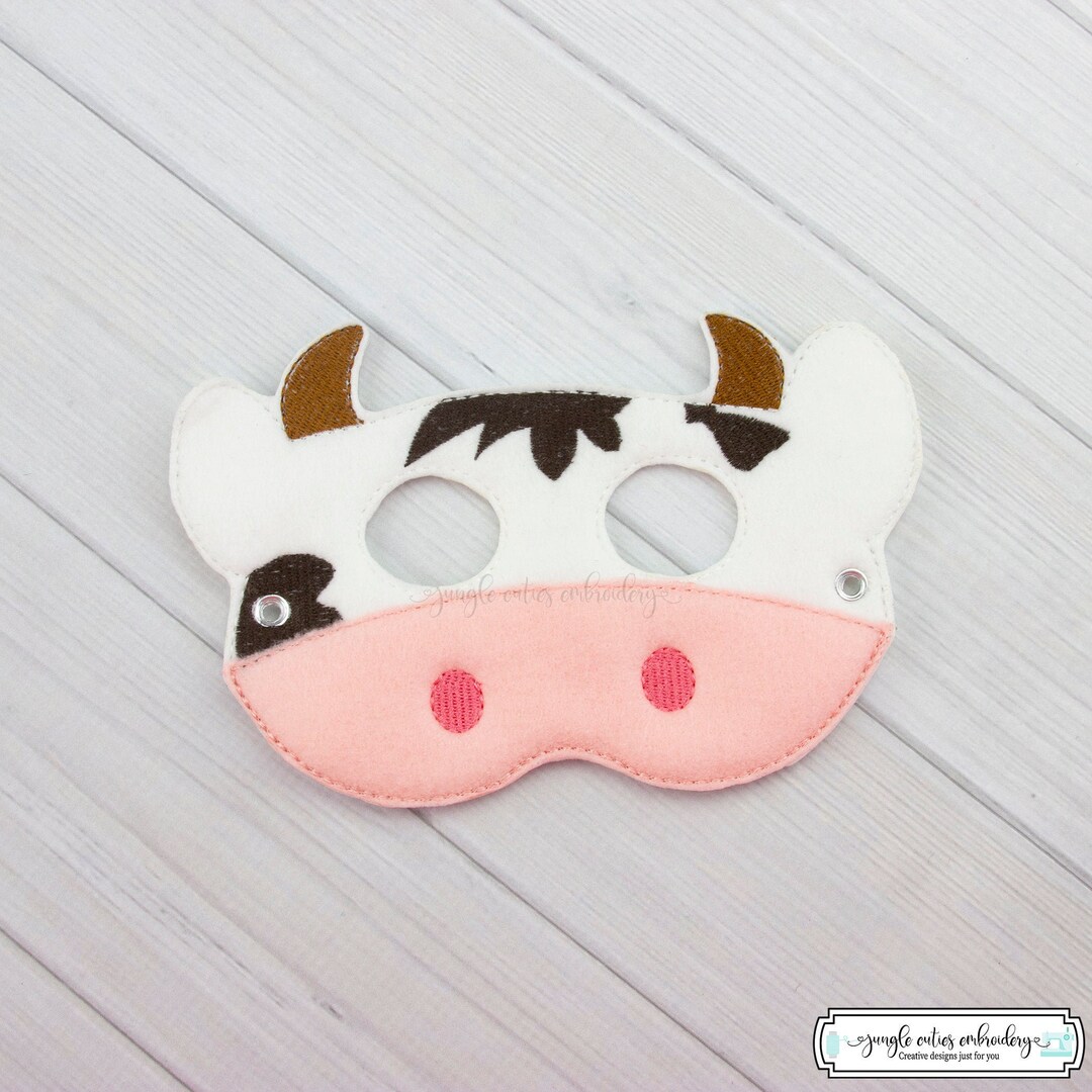 Cow Mask (M198) I Kid's Mask, Dress-up, Party Favors, Birthday Party ...