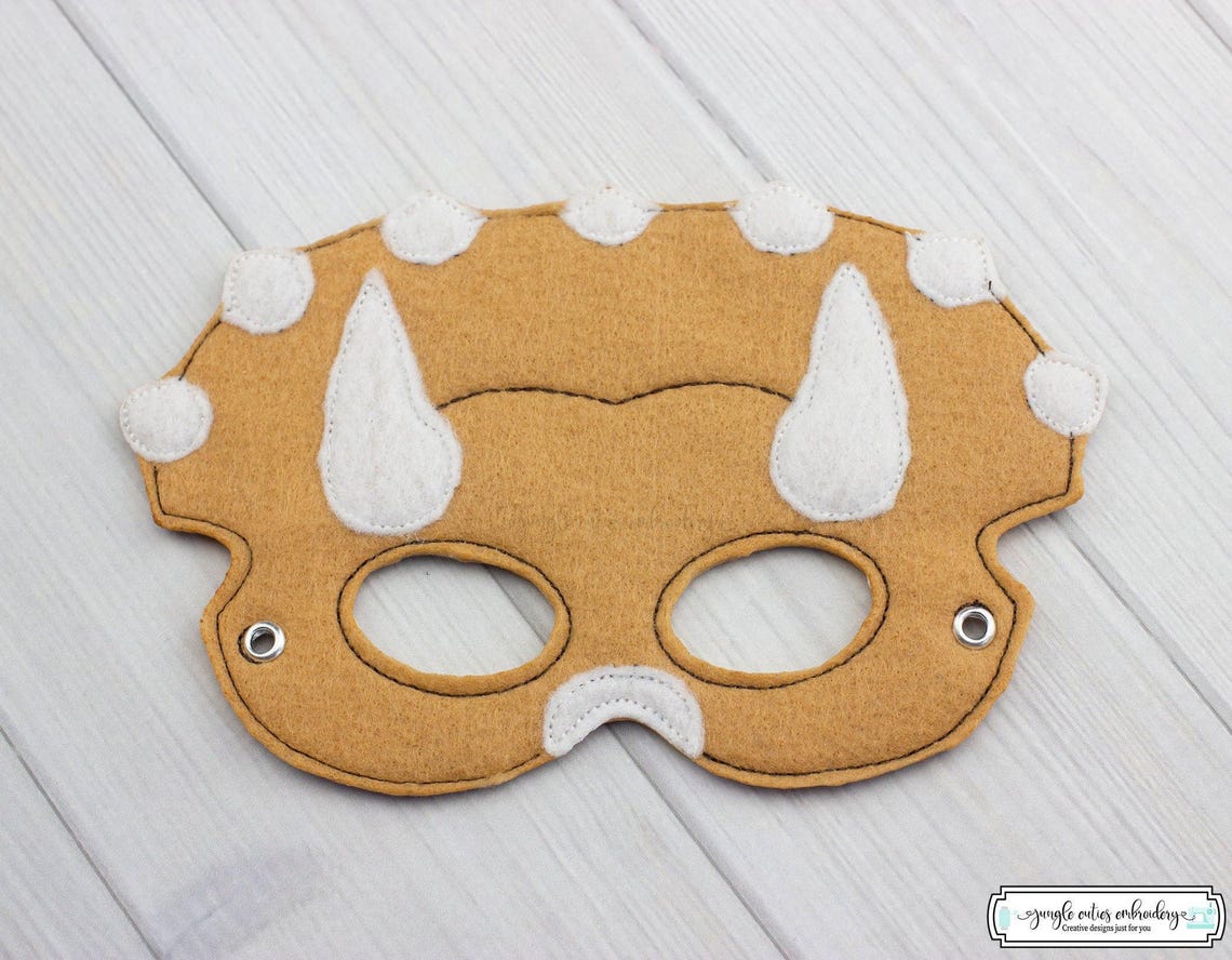 Triceratops Dinosaur Mask (M045) I Kid's Mask, Dress-up, Party Favors ...