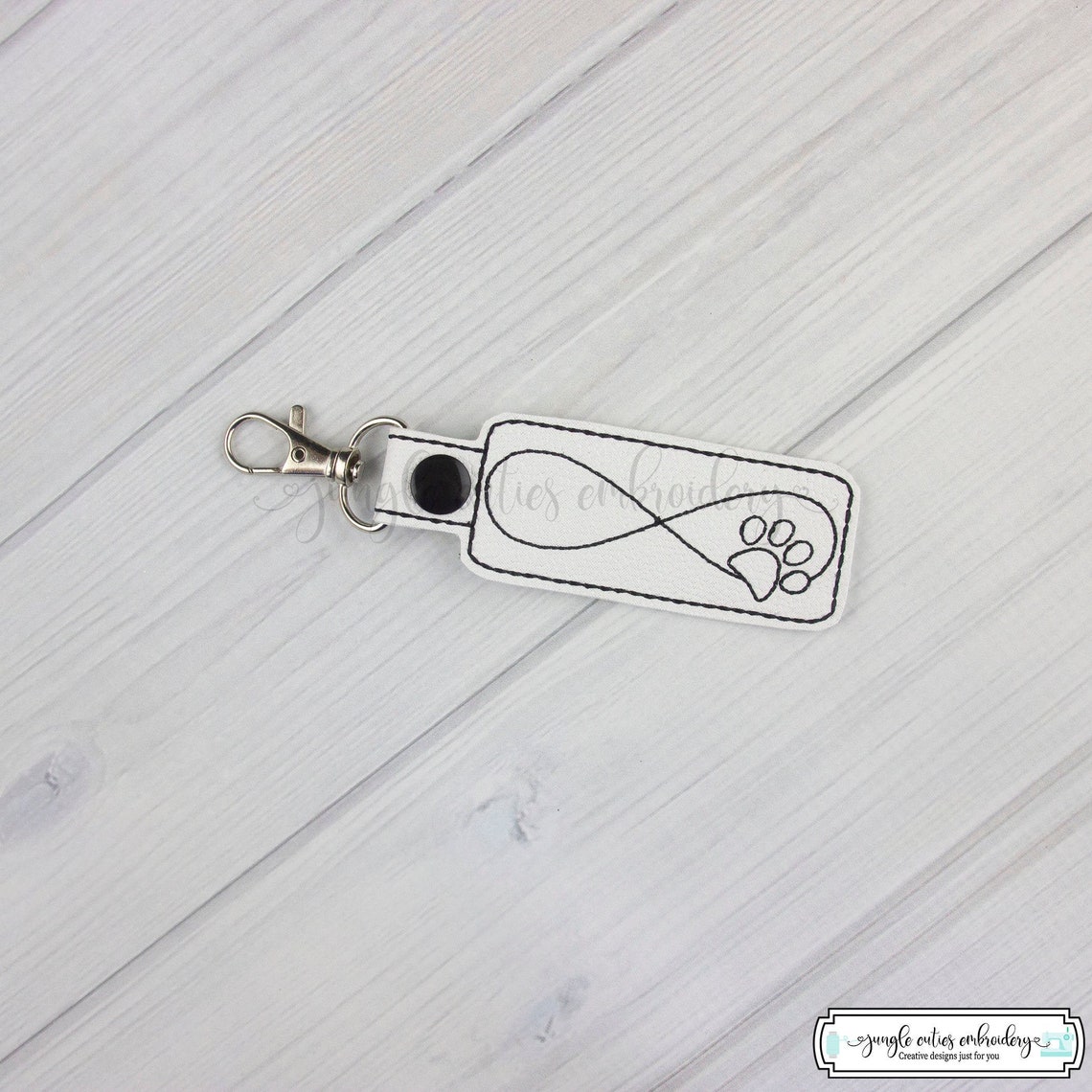Paw Print Key FOB K008 I Key FOB Snap Tab Key Holder - Etsy