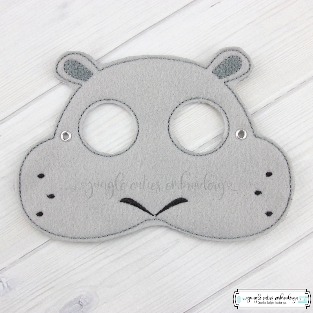 Hippo Hippopotamus Mask (M167) I Kid's Mask, Dress-up, Party Favors ...