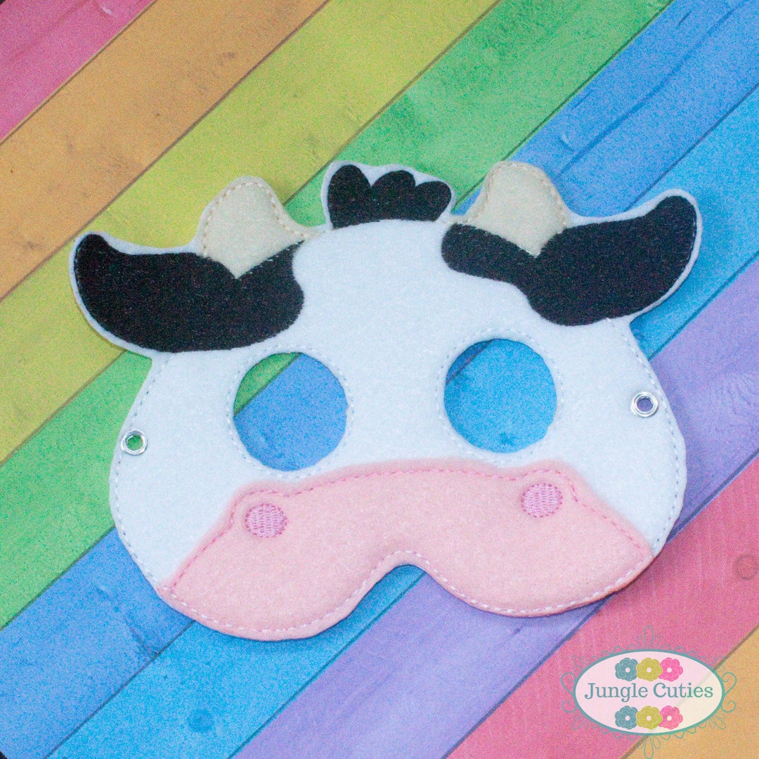 Cow Mask (M052) I Kid's Mask, Dress-up, Party Favors, Birthday Party ...