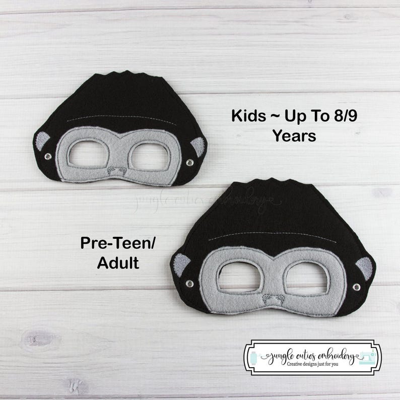 Gorilla Mask (MA002) I Kid's Mask, Adult Mask, Dress-up, Party Favors ...