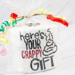 Here's Your Crappy Gift Toilet Paper (TP008) I Christmas Gag Gift ...