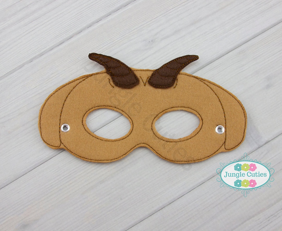 Goat Mask (M110) I Kid's Mask, Dress-up, Party Favors, Birthday Party ...