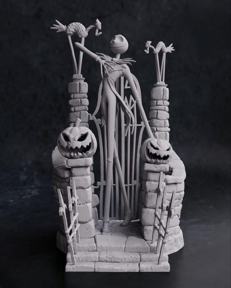 Jack Skellington STL File - Graveyard - Etsy