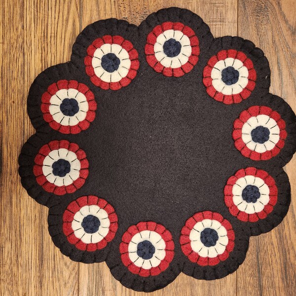 Christmas Penny Rug - Etsy