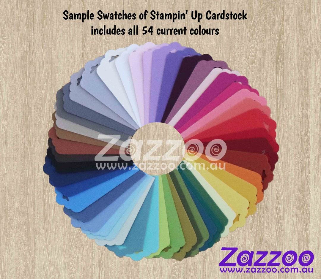Sample Swatch Ring, Stampin up Cardstock Sample Swatch Collection ...