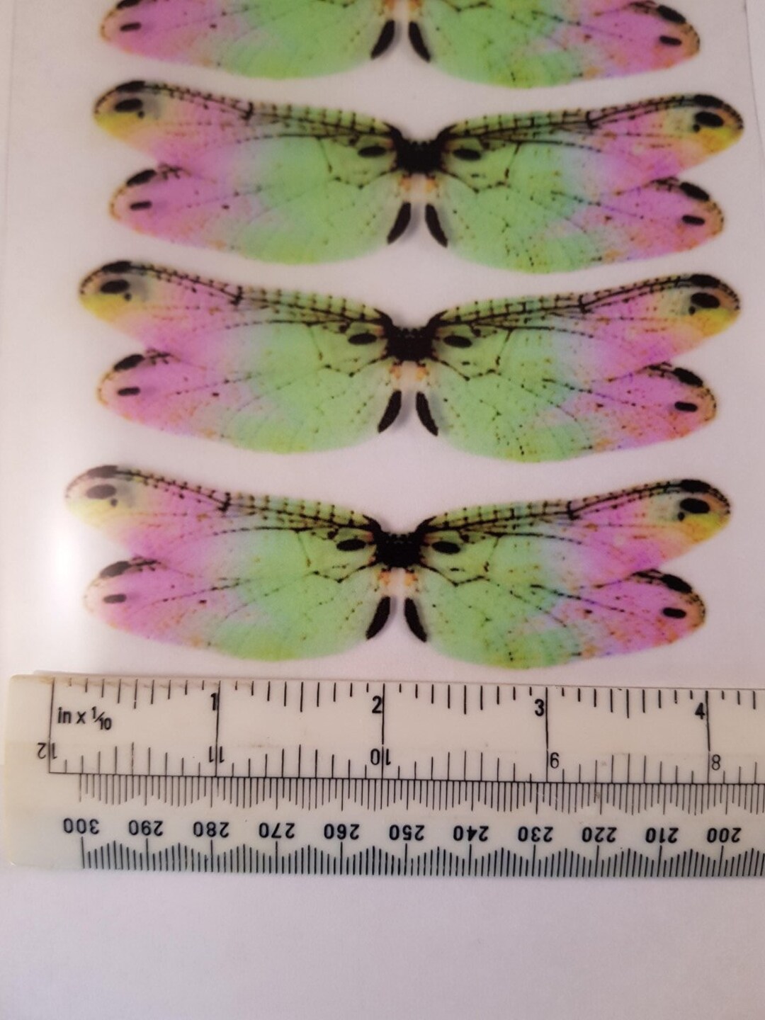 Dragonfly Wings. Acetate Wings. 6 Pairs of Wings. 4 Inches Wide. Ready to Cut Out. Card Making ...