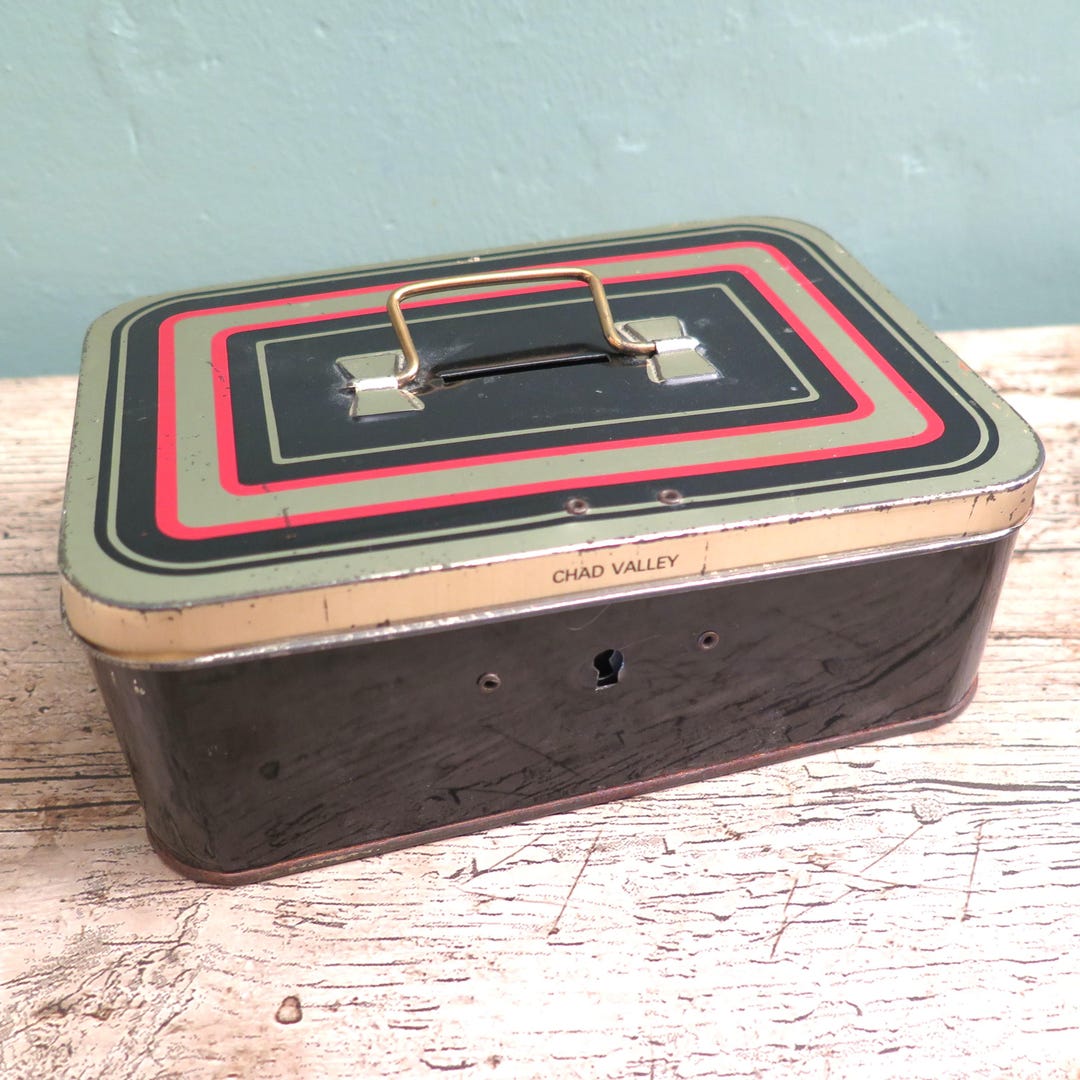 Vintage Chad Valley Tin Bank / Cash Box, C.1950s. Cat. No. 10230 - Etsy