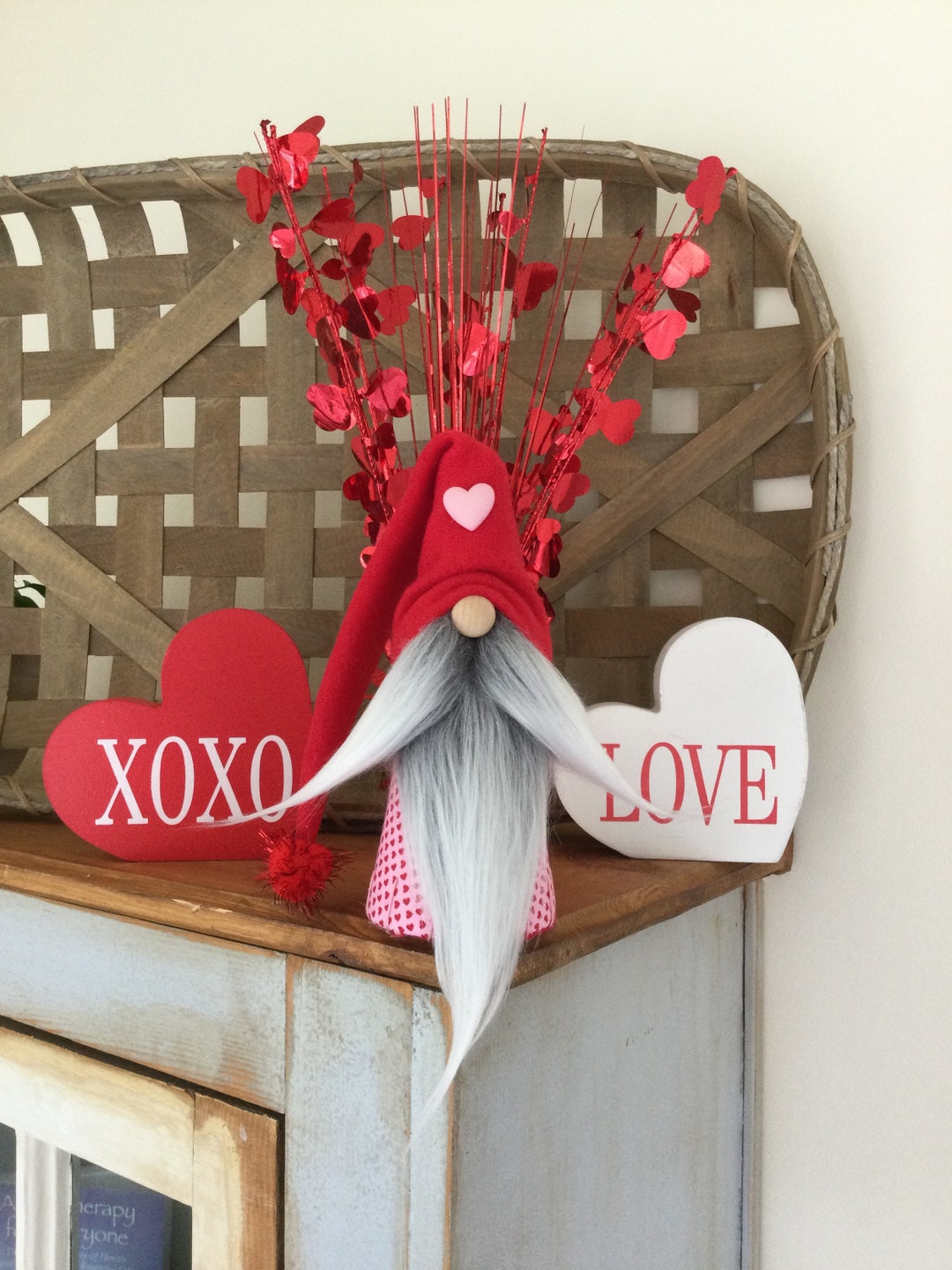 Valentines Day Gnome, Valentine Gnome, Tiered Tray Decor, Gnome - Etsy