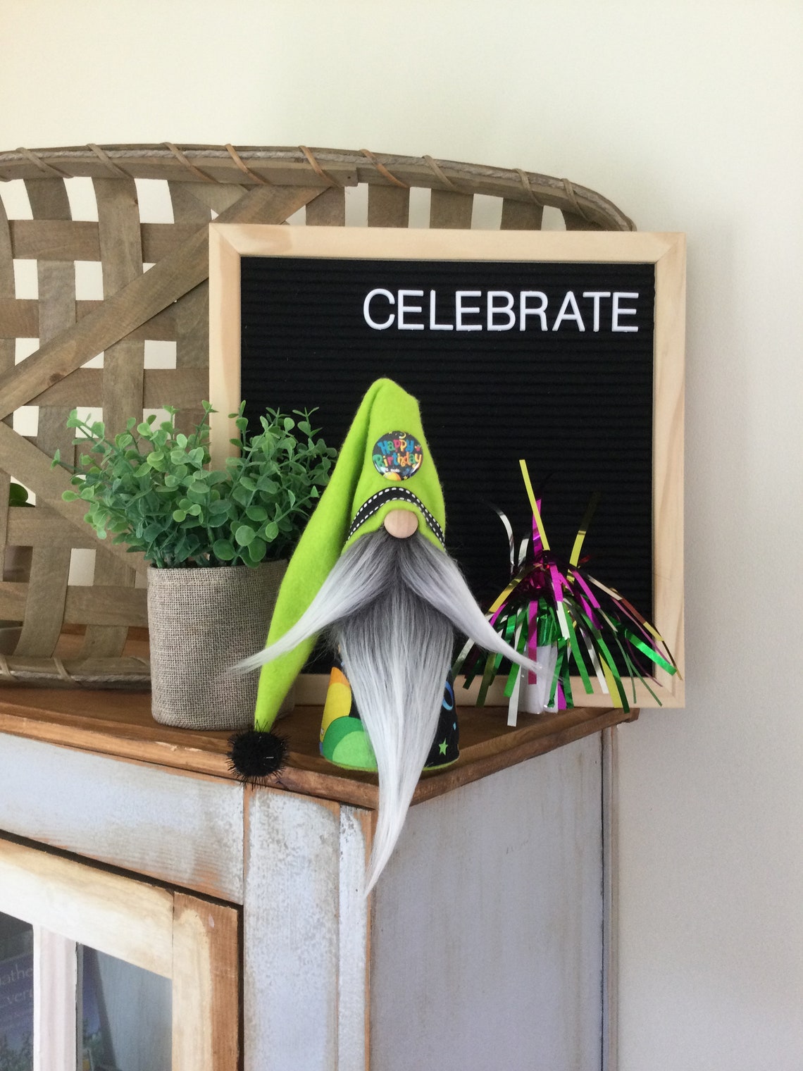 Birthday Gnome Celebrations Gnome Gnome Tiered Tray Decor - Etsy