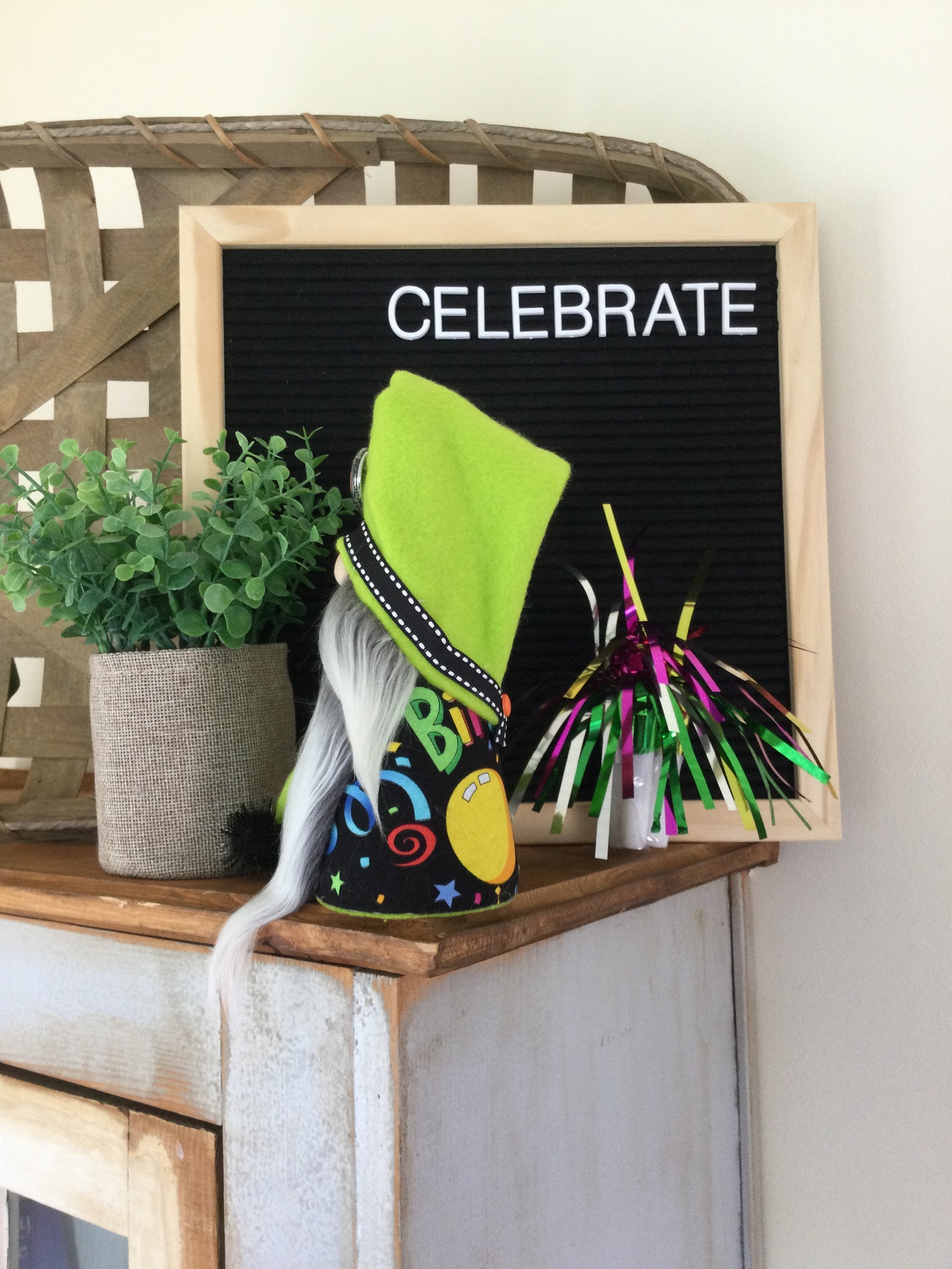 Birthday Gnome Celebrations Gnome Gnome Tiered Tray Decor - Etsy