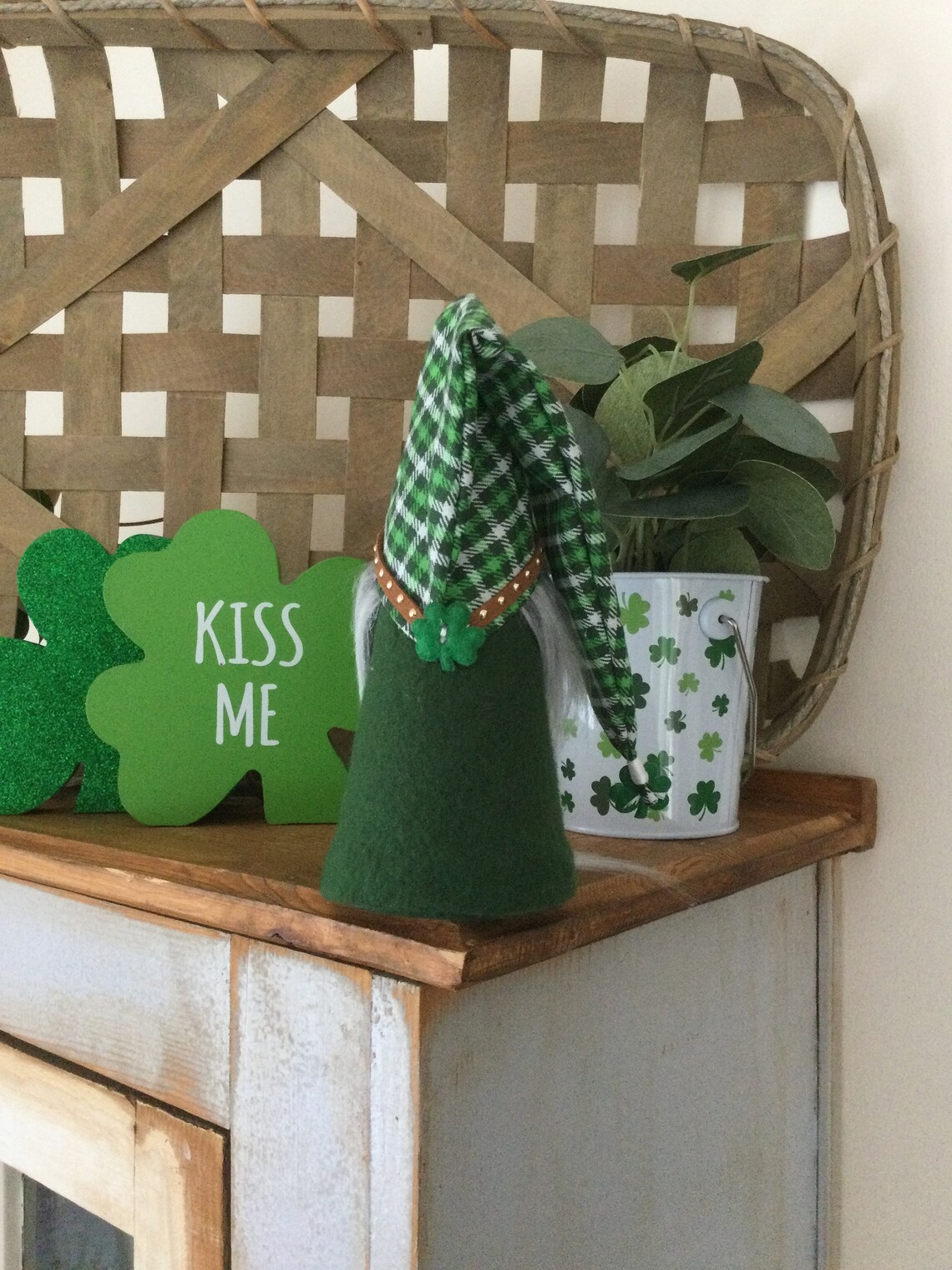 St.patricks Day Gnome Gnome Tiered Tray Decor - Etsy