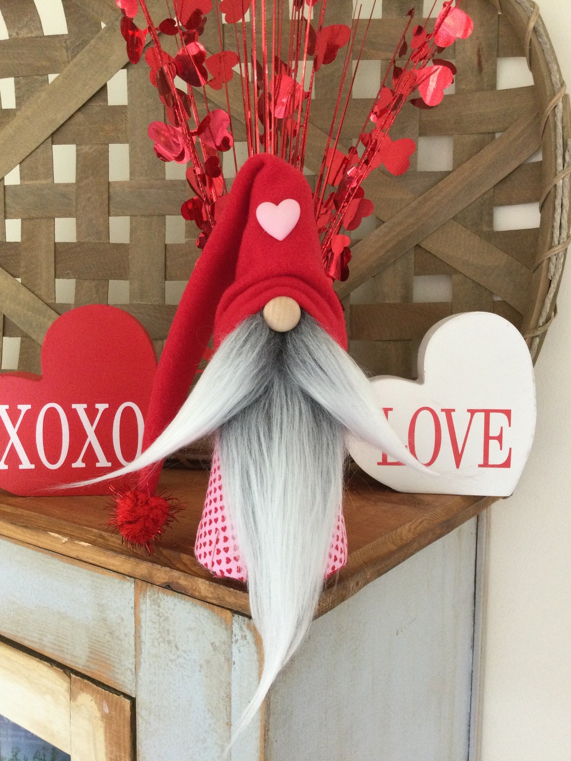 Valentines Day Gnome Valentine Gnome Tiered Tray Decor - Etsy
