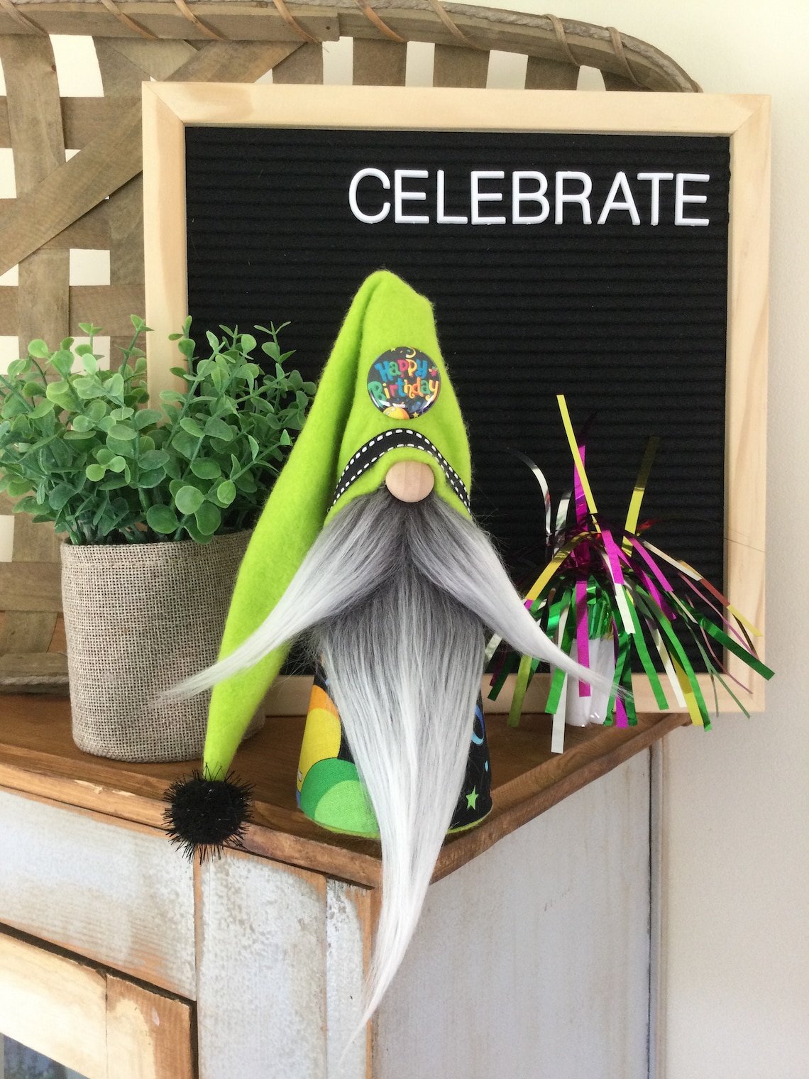 Birthday Gnome Celebrations Gnome Gnome Tiered Tray Decor | Etsy