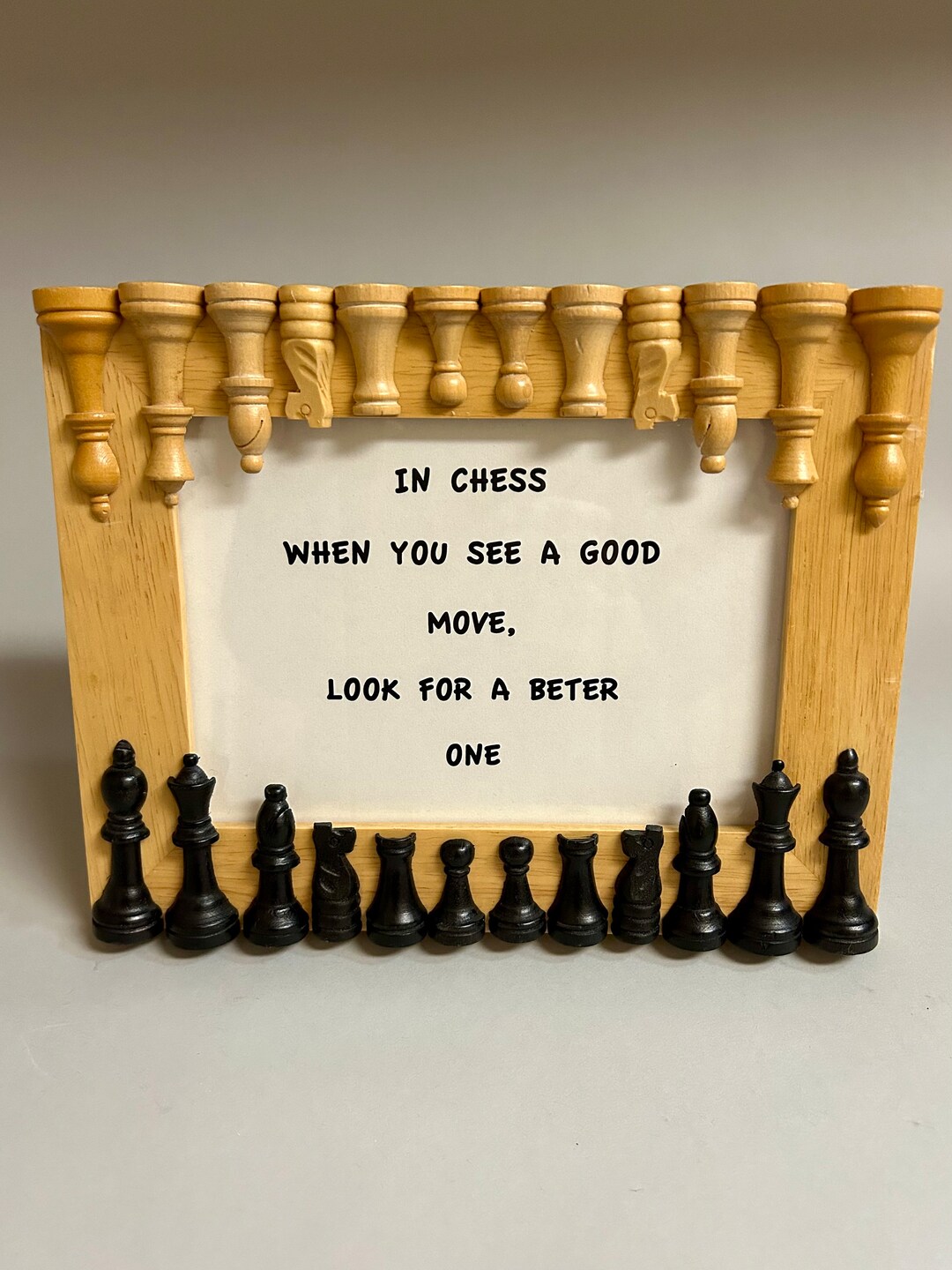 Chess Piece Photo Frame - Etsy