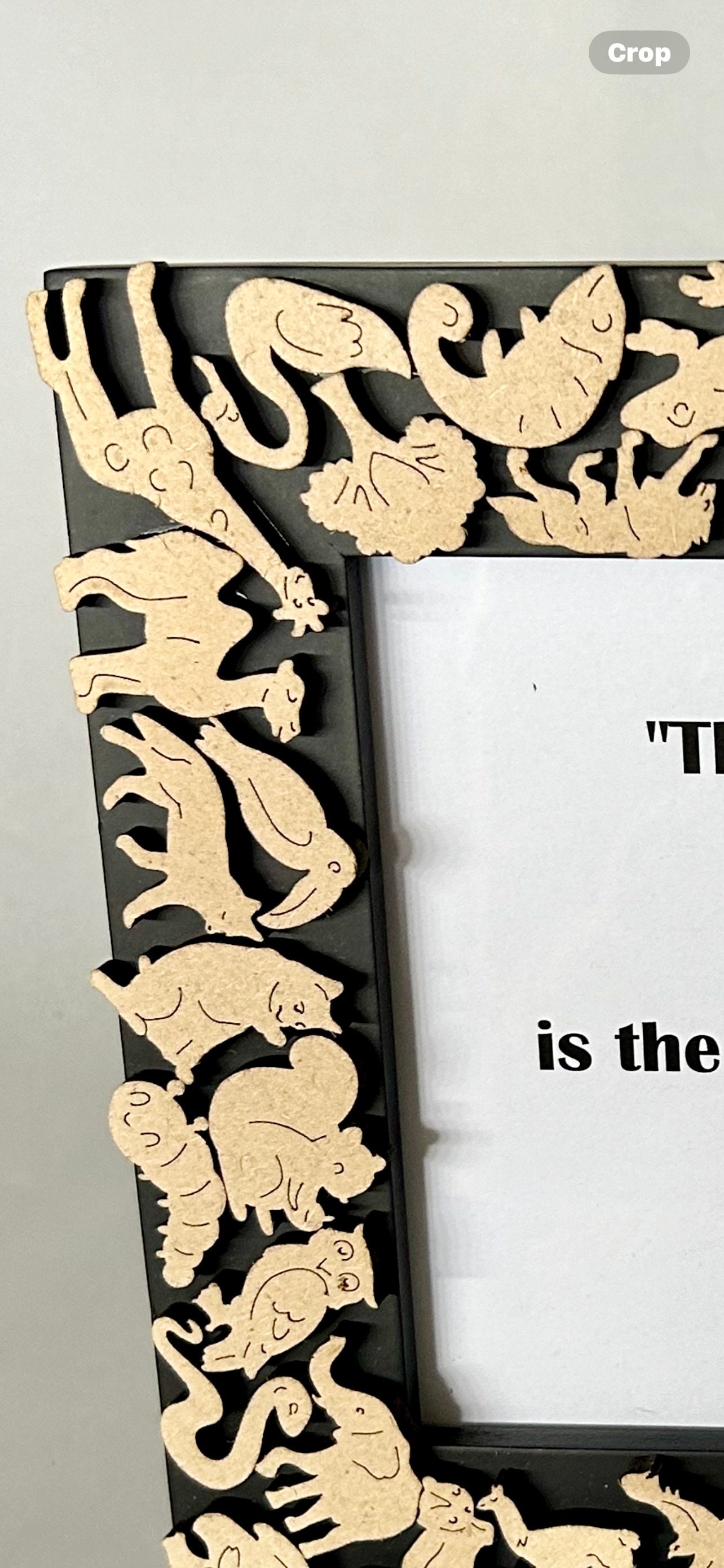 Wooden Animals Photo Frame - Etsy