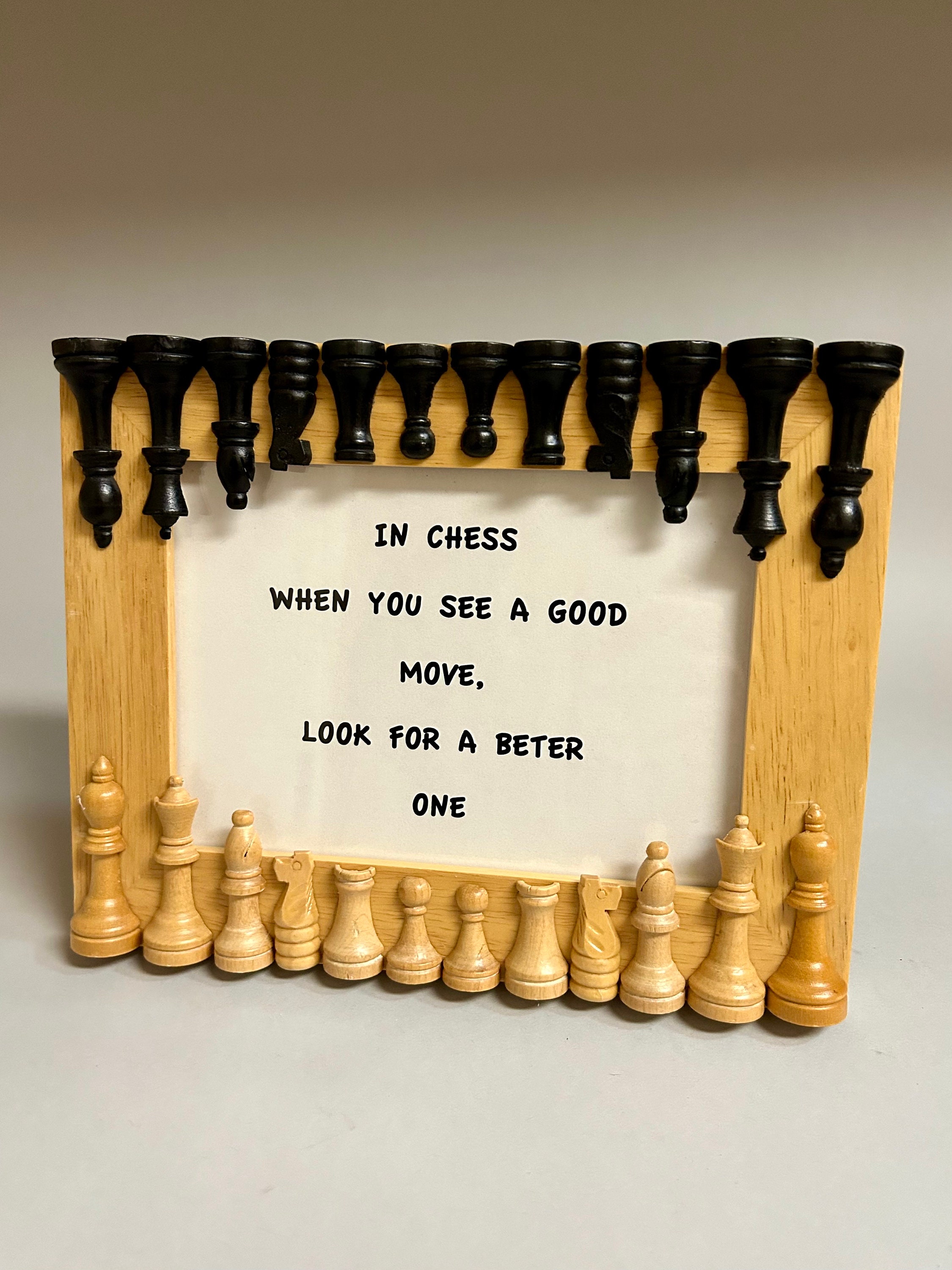 Chess Piece Photo Frame - Etsy