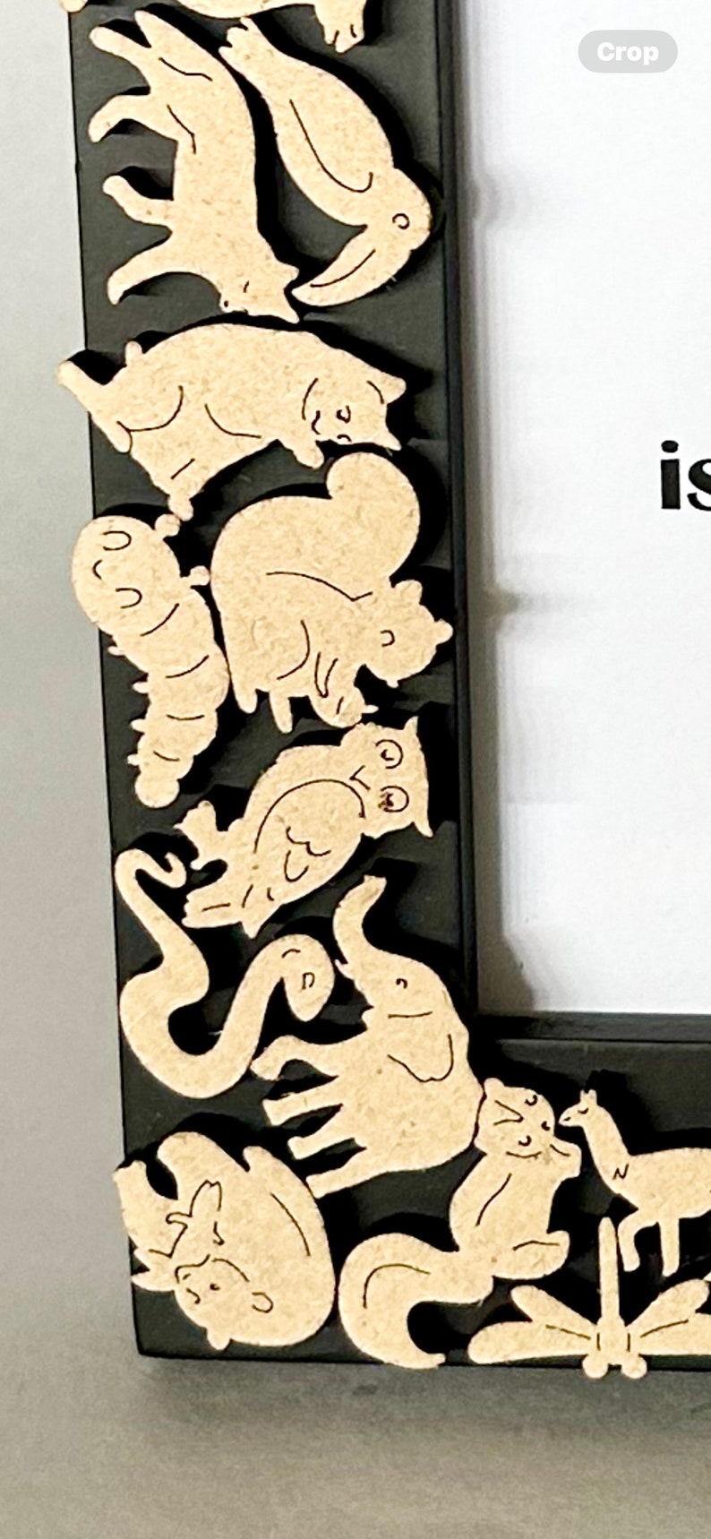 Wooden Animals Photo Frame - Etsy