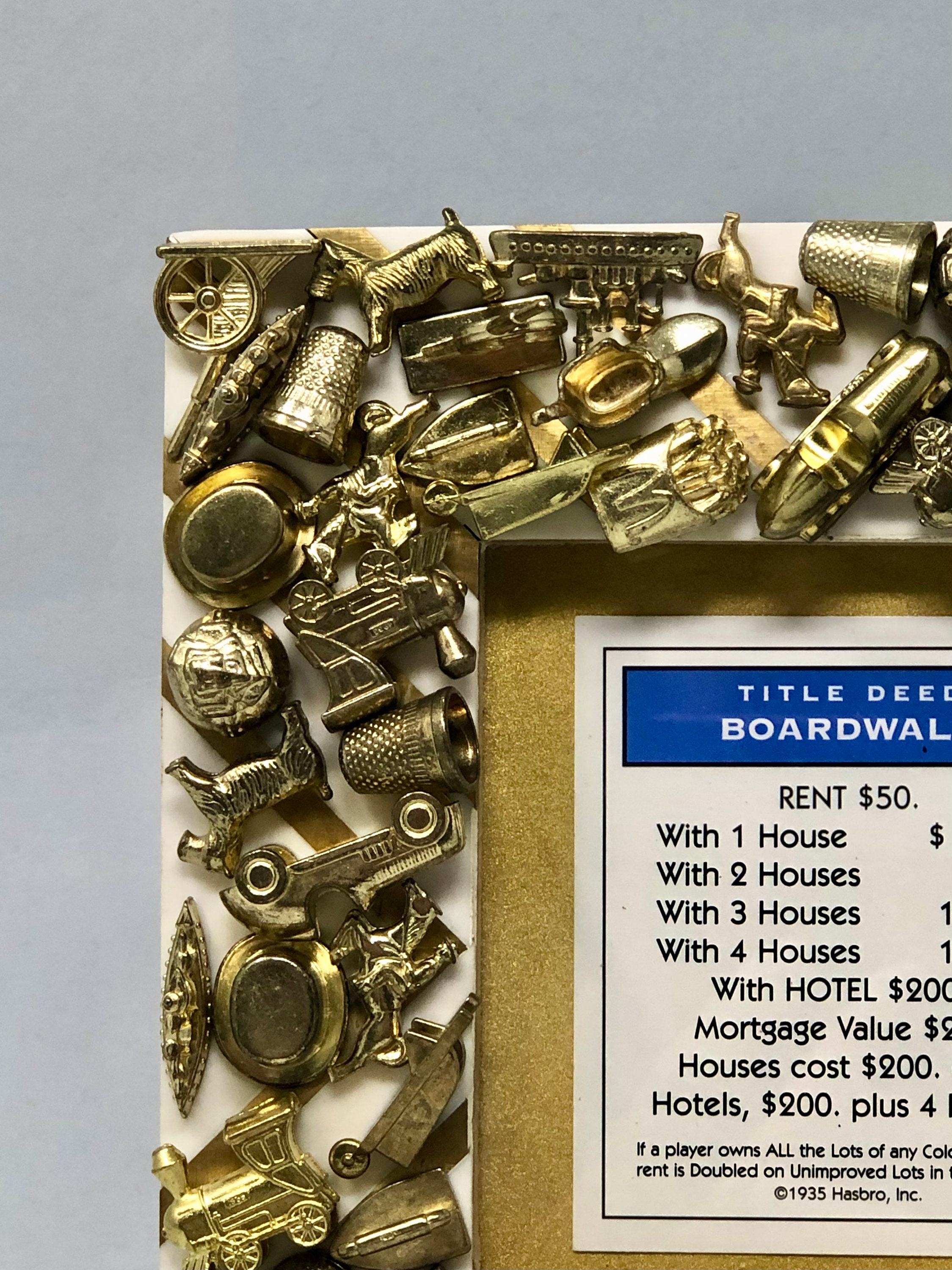 Gold Monopoly Game Photo Frame - Etsy