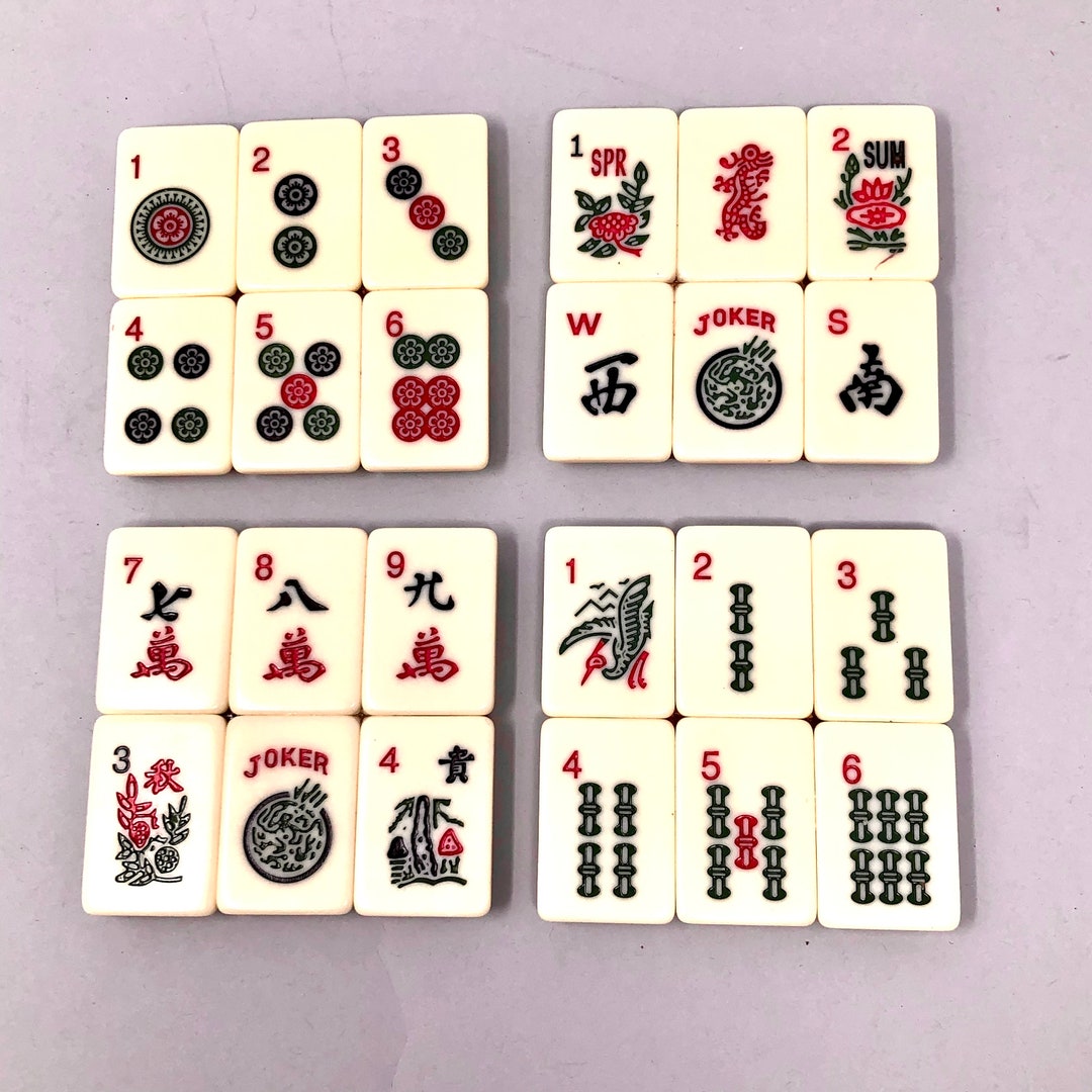 Mahjong Coaster Set - Etsy