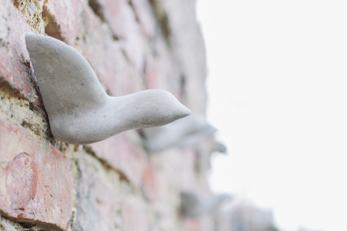 Concrete Bird, Wall Decoration Indoor and Outdoor - Etsy