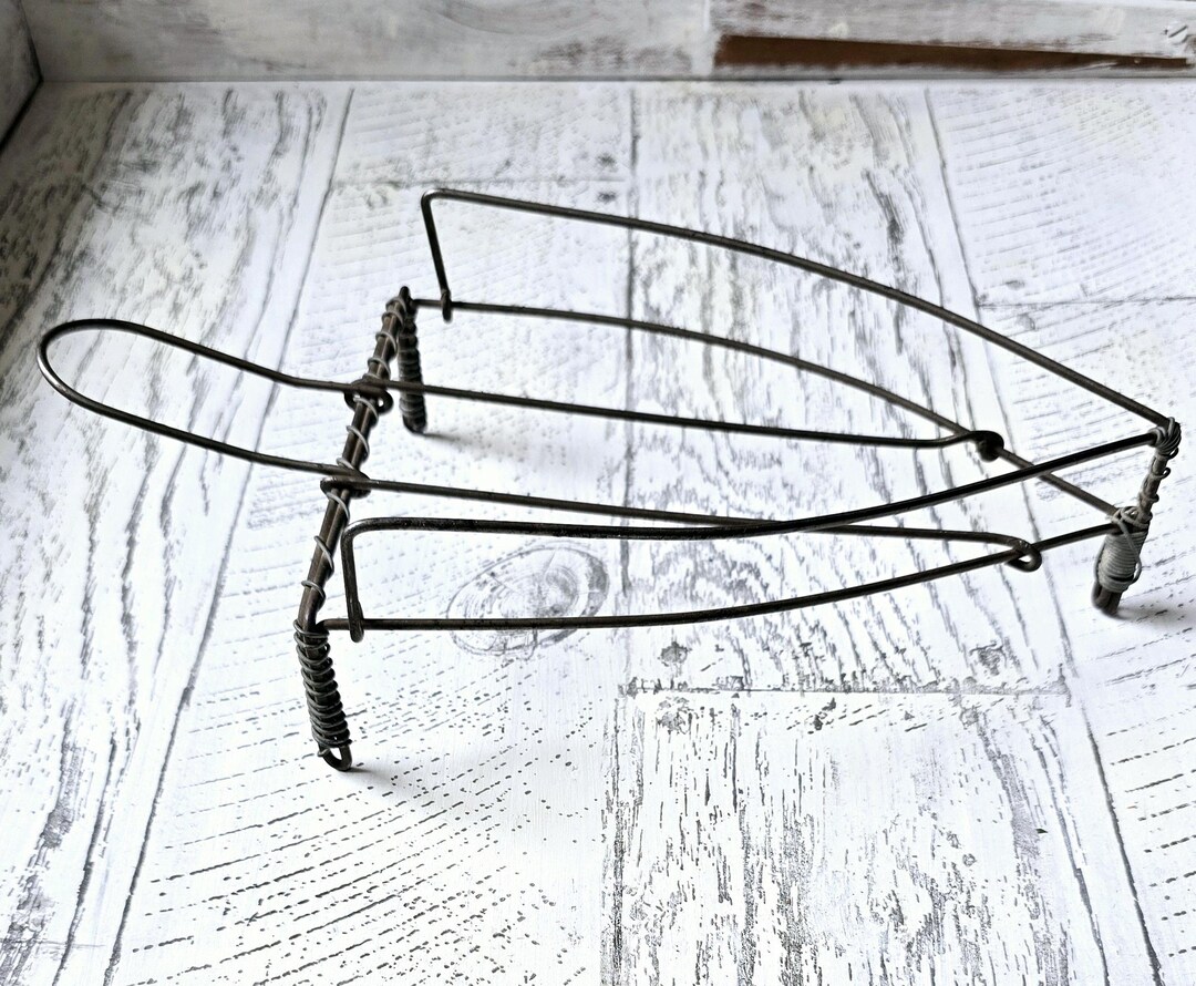 Antique Wire Iron Stand | Rustic Primitive Kitchen Decor | Vintage ...