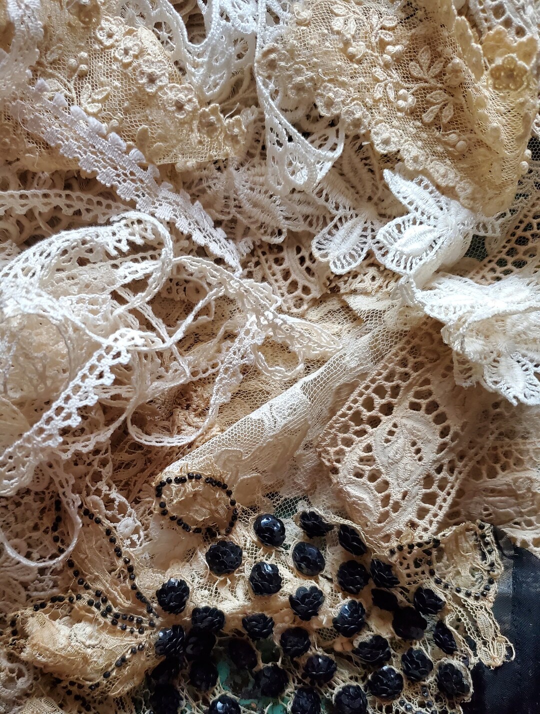 Old/antique Lace Pieces Grab Bag - Etsy