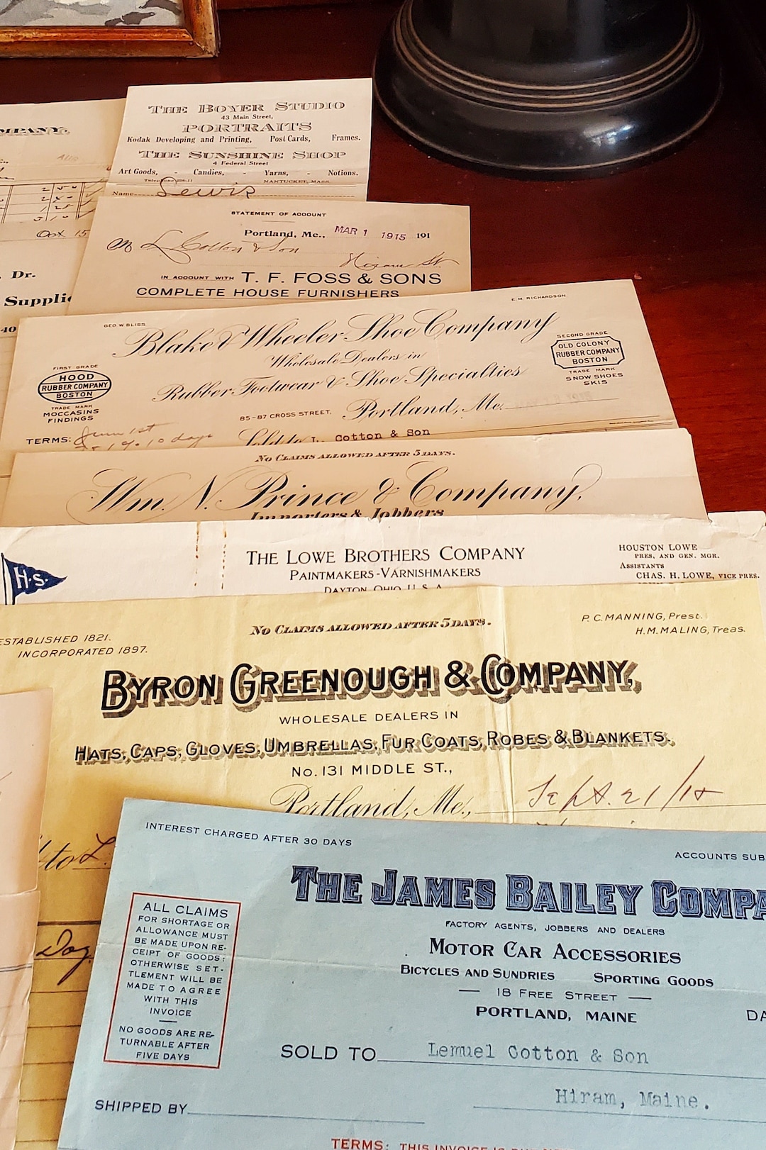 Antique Receipt Paper Pack II - Etsy